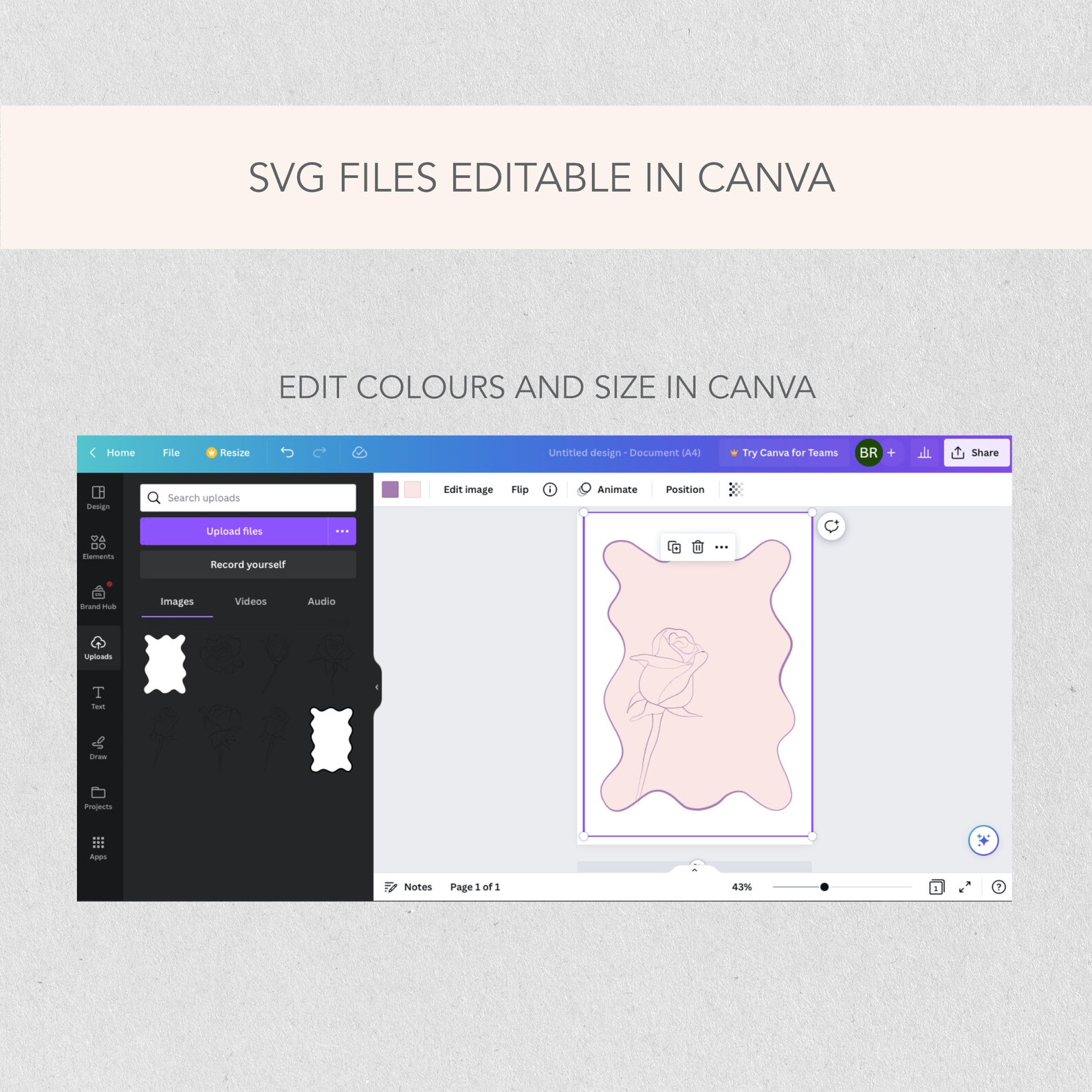 Wavy Squiggly Border | Vector Editable File | Wedding and Birthday ...