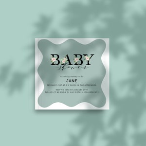 Wavy Square Squiggly SVG Border Frame | Editable Template | Wedding ...