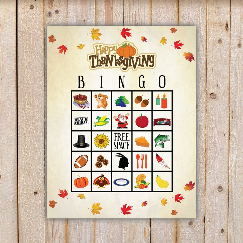 Thanksgiving Game Pack 3 Games Included Thanksgiving Bingo, Word Search ...