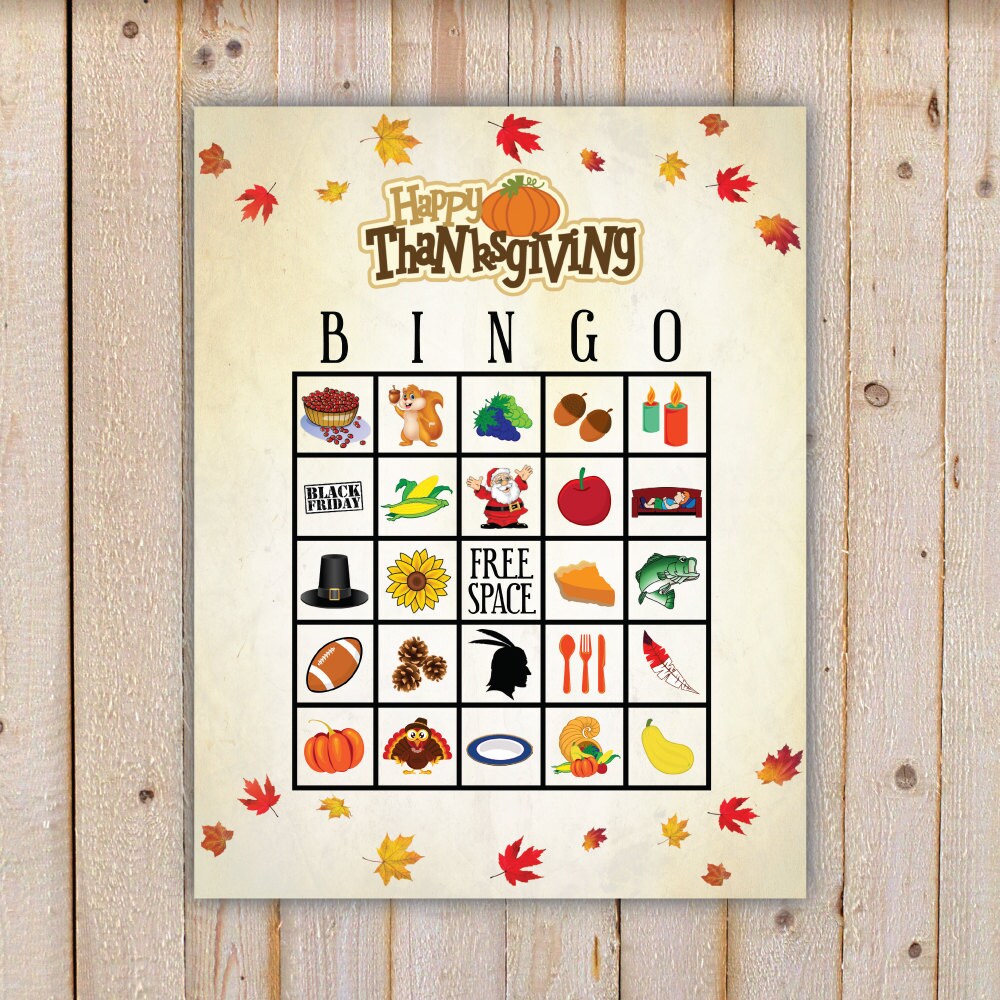 Thanksgiving Game Pack 3 Games Included Thanksgiving Bingo, Word Search ...