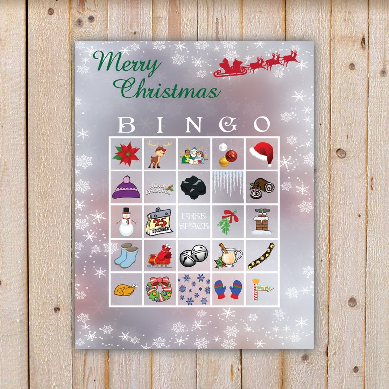 Christmas Game Pack 3 Games Included Christmas Bingo - Etsy
