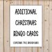 10 Additional Christmas Bingo Game Cards With Christmas Tree - Etsy