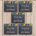 First Day of School Printable Grade Signs With Banners INSTANT DOWNLOAD ...