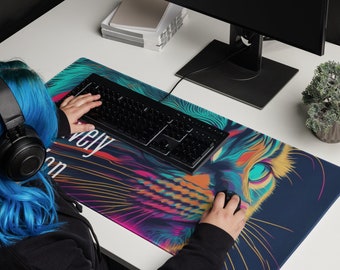 Mousepad Orange Tuxedo Tabby Cat Starry Night Computer Desk - Etsy