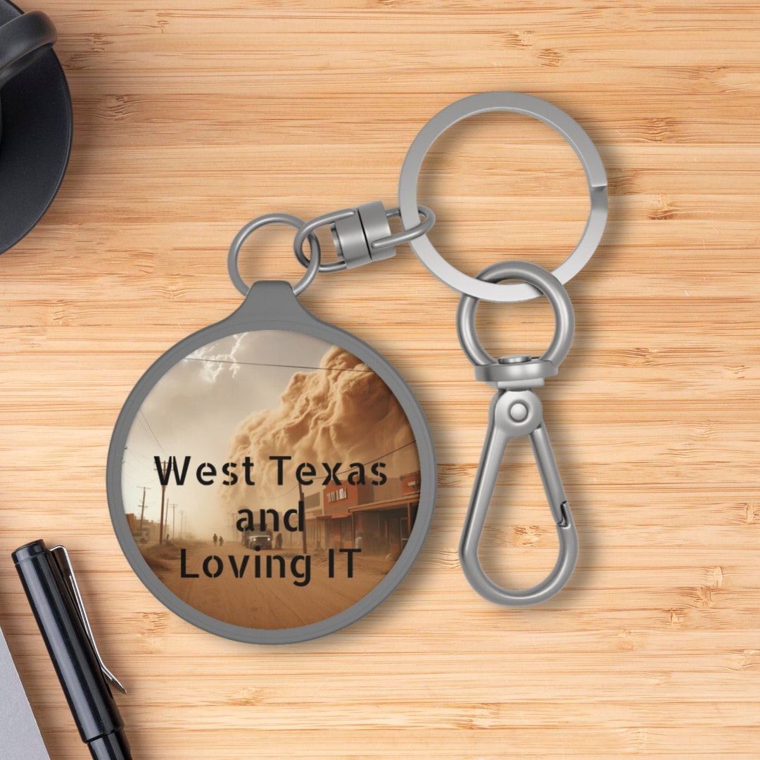 Handcrafted West Texas Dust Storm Key Tag Rustic Souvenir - Etsy
