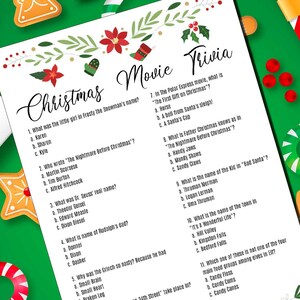 Christmas Movie Trivia, Christmas Party Game, Xmas Trivia, Christmas ...
