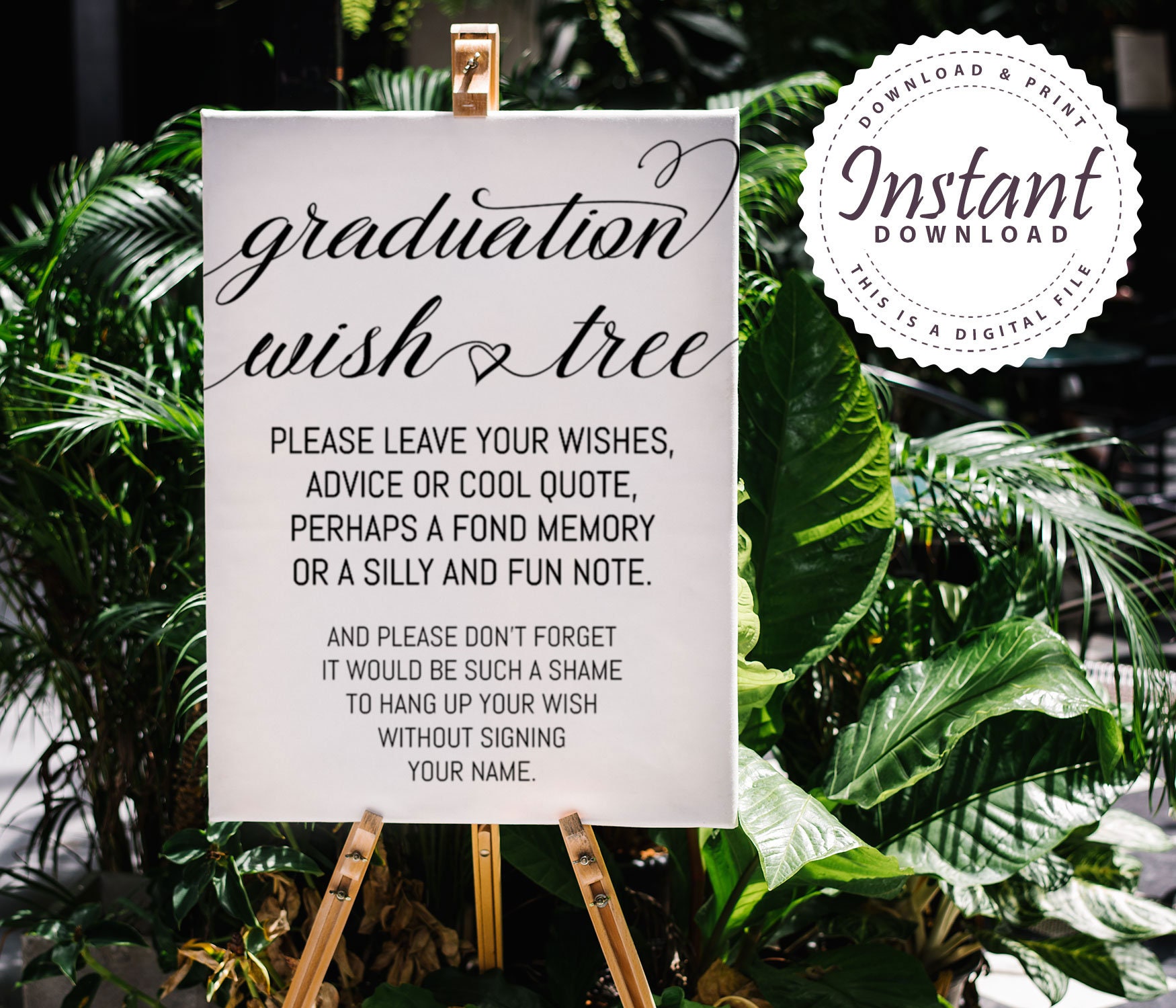 Graduation Wish Tree Graduation Advice Graduation Party | Etsy