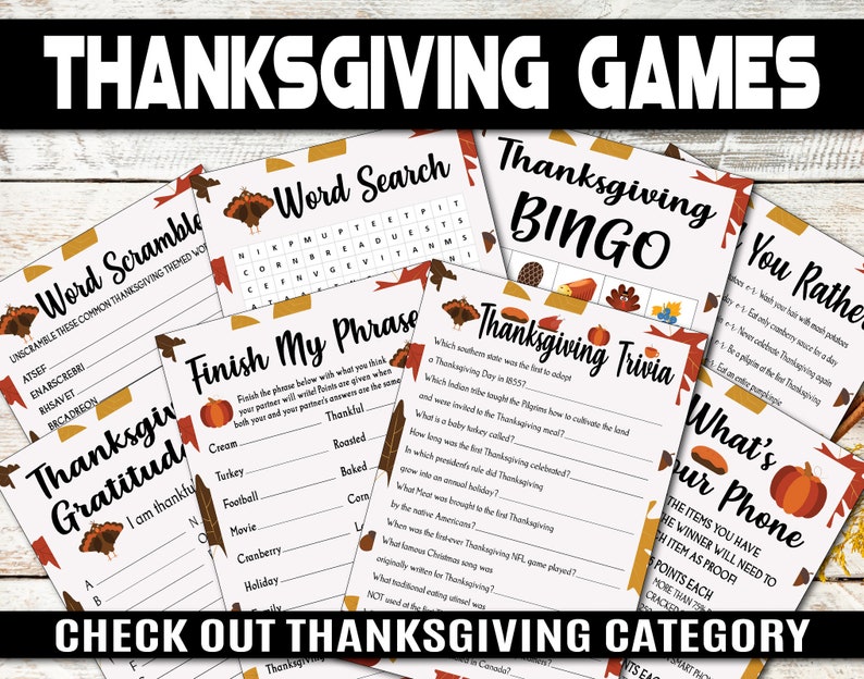 Thanksgiving Whats on Your Phone Party Game | Etsy