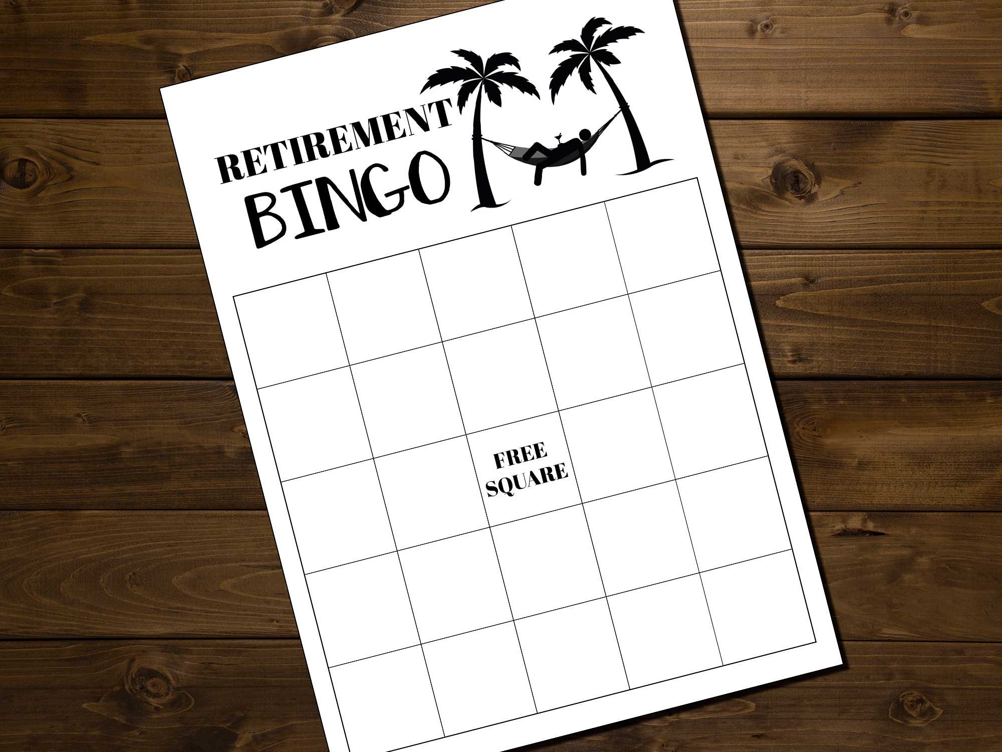 Retirement Party Games Retirement Bingo Teacher Retirement | Etsy