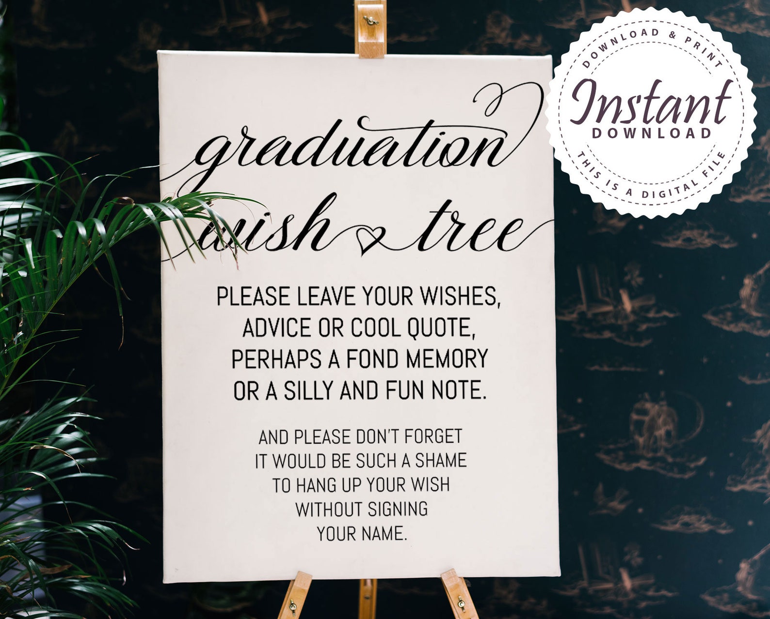 Graduation Wish Tree Graduation Advice Graduation Party - Etsy