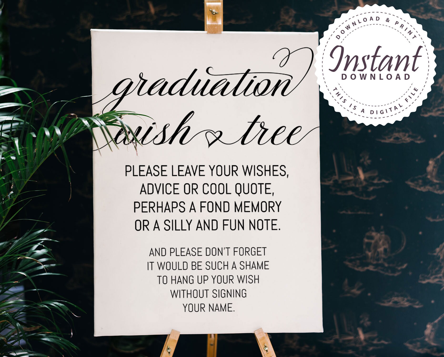 Graduation Wish Tree Graduation Advice Graduation Party | Etsy
