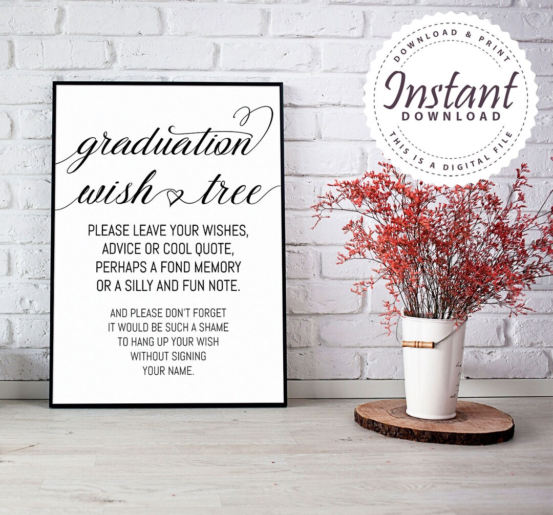 Graduation Wish Tree, Graduation Advice, Graduation Party, Advice for ...