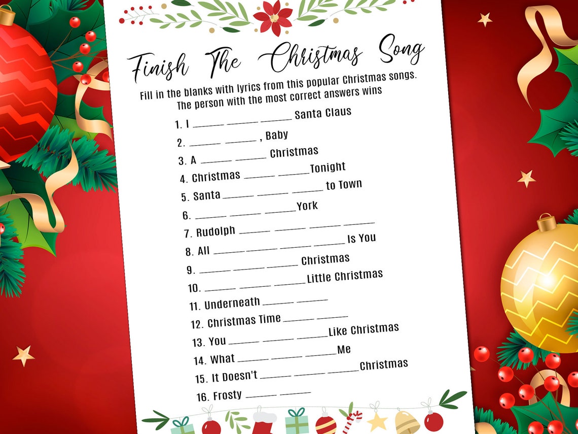 15 in One Pack Christmas Party Games Christmas Songs Emoji - Etsy