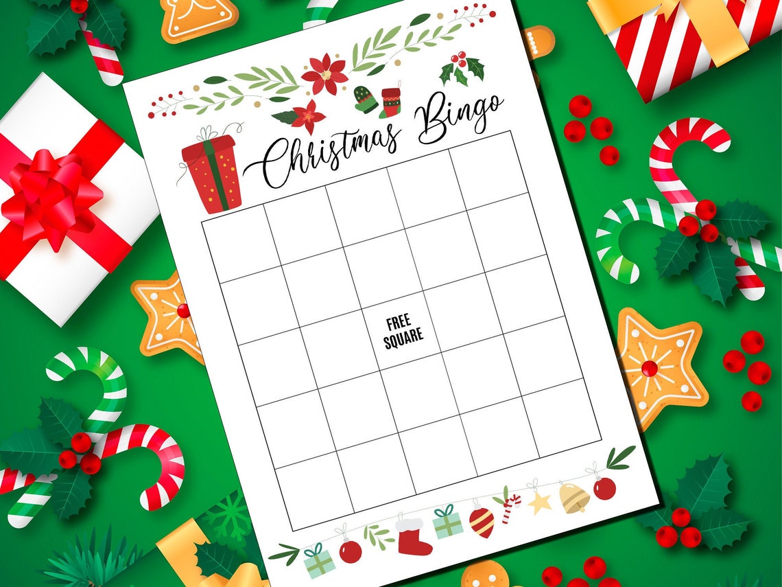 Christmas Bingo Christmas Party Game Christmas Printables | Etsy