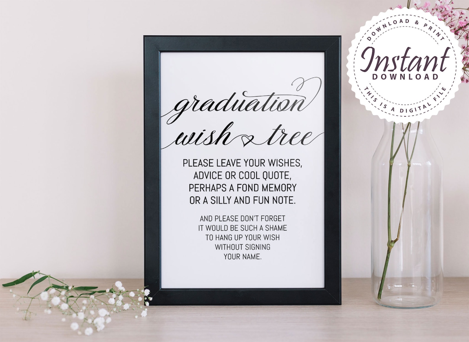 Graduation Wish Tree Graduation Advice Graduation Party - Etsy