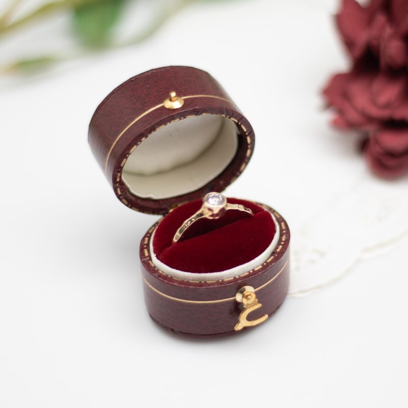 Burgundy Ring - Etsy