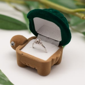 Turtle Ring Box | Earring Box | Jewelry Box| Gift Box | Engagement ...