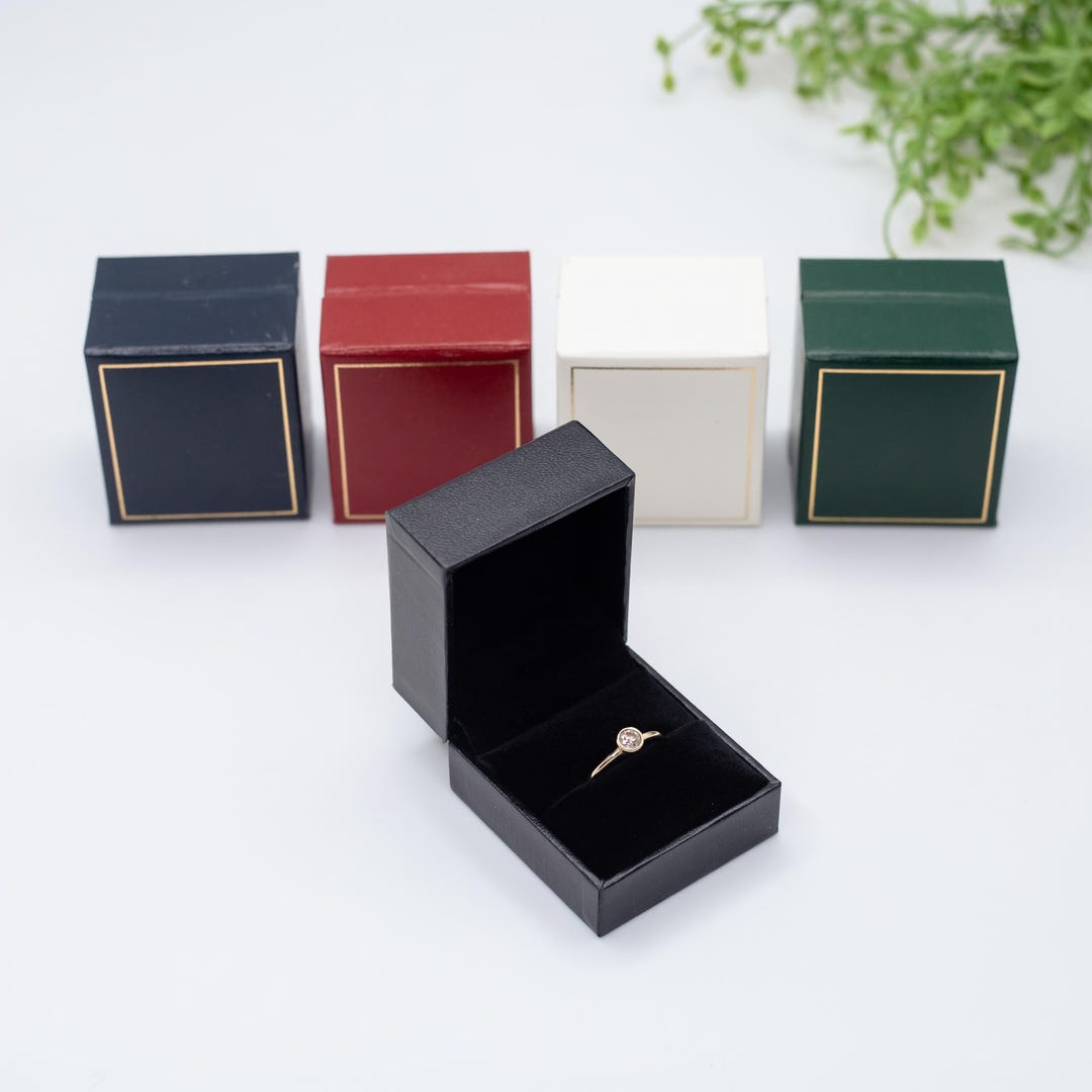 Luxury Antique Style Ring Box , Velvet Jewelry Ring Box, Proposal ...