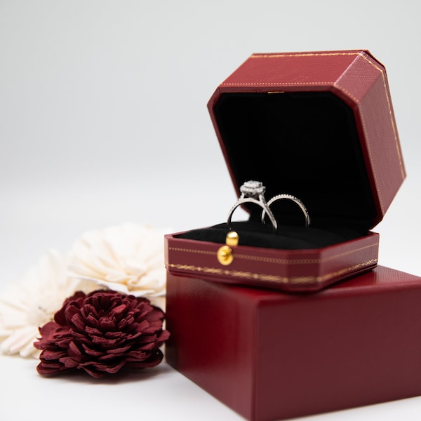 Burgundy Ring - Etsy