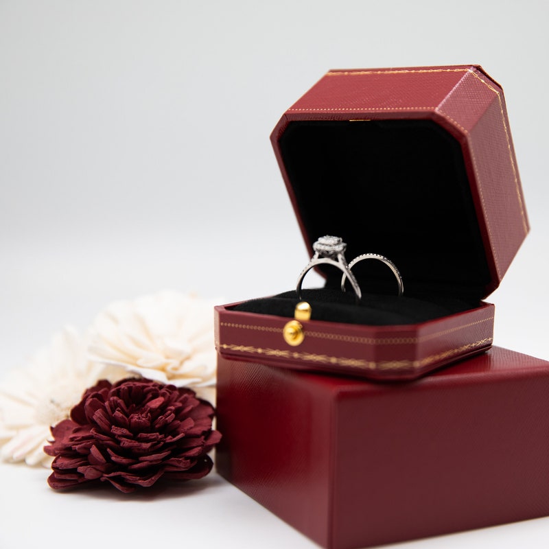 Red Burgundy Rings - Etsy