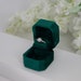 Emerald Color Luxury Handmade Keepsake Velvet Ring Box Single Slot ...