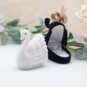Swan Ring Box |gift Box | Jewelry Box| Gift Box | Engagement Wedding ...