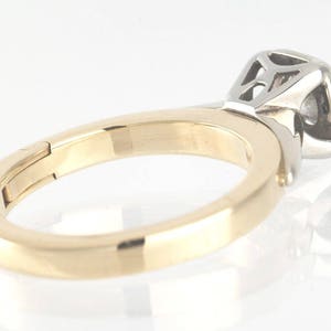 Vintage Superfit 0.47ct Diamond Engagement Ring 14k Yellow Gold Hinged ...