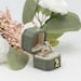 Emerald Color Luxury Handmade Keepsake Velvet Ring Box Single Slot ...