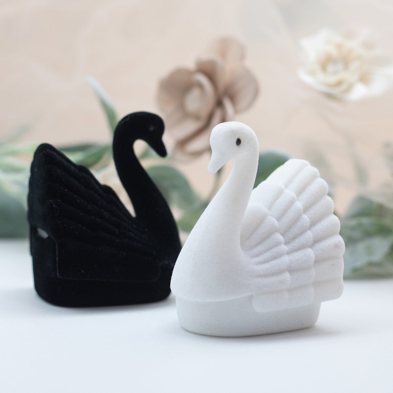 Swan Ring Box |gift Box | Jewelry Box| Gift Box | Engagement Wedding ...