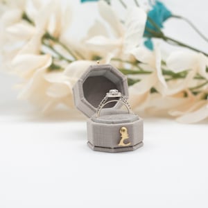 Antique Style Victorian Mini Octagon Shape Ring Box LINNEN & - Etsy