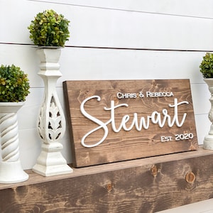 Wedding Gift, Wood Home Decor, Custom Home Decor, Gift for Couple ...