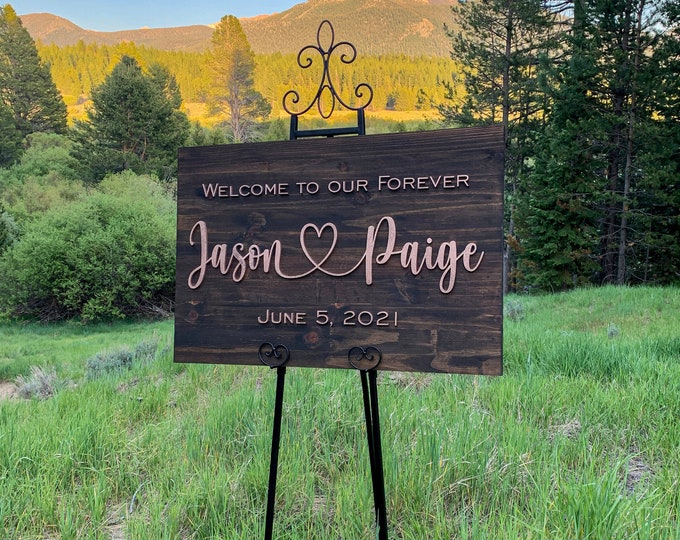 Easel, Wedding Sign Easel, Wedding Sign Stand, Floor Easel, Floor Stand ...