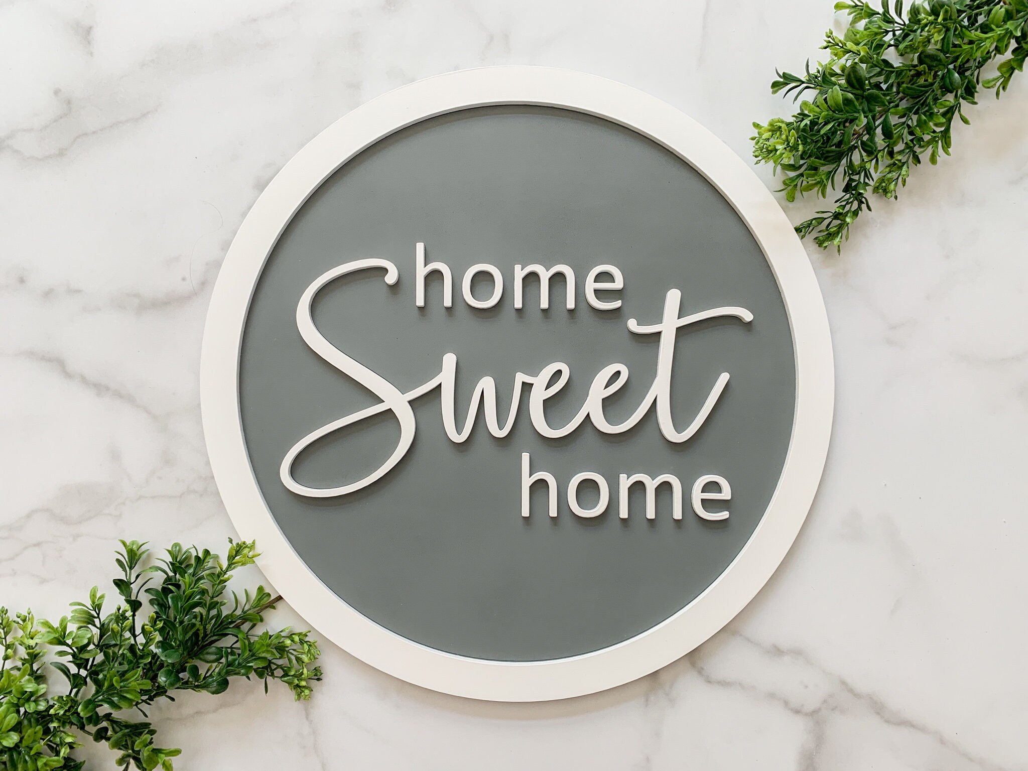 Home Sweet Home Round Sign Home Decor Home Sign Wall Decor - Etsy