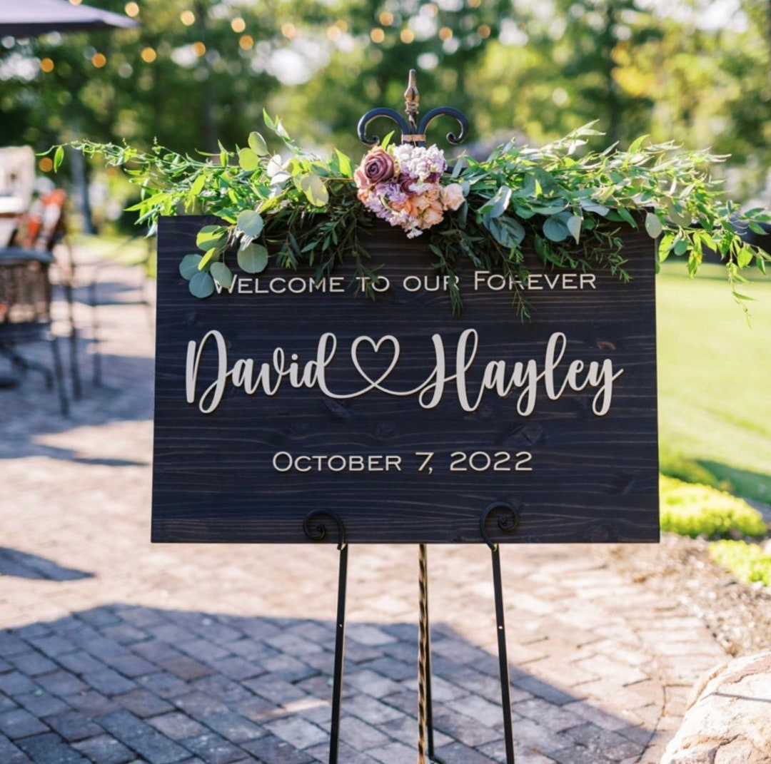 Wedding Signage, Custom 3D Wedding Welcome Sign, Wedding Signs, Welcome ...