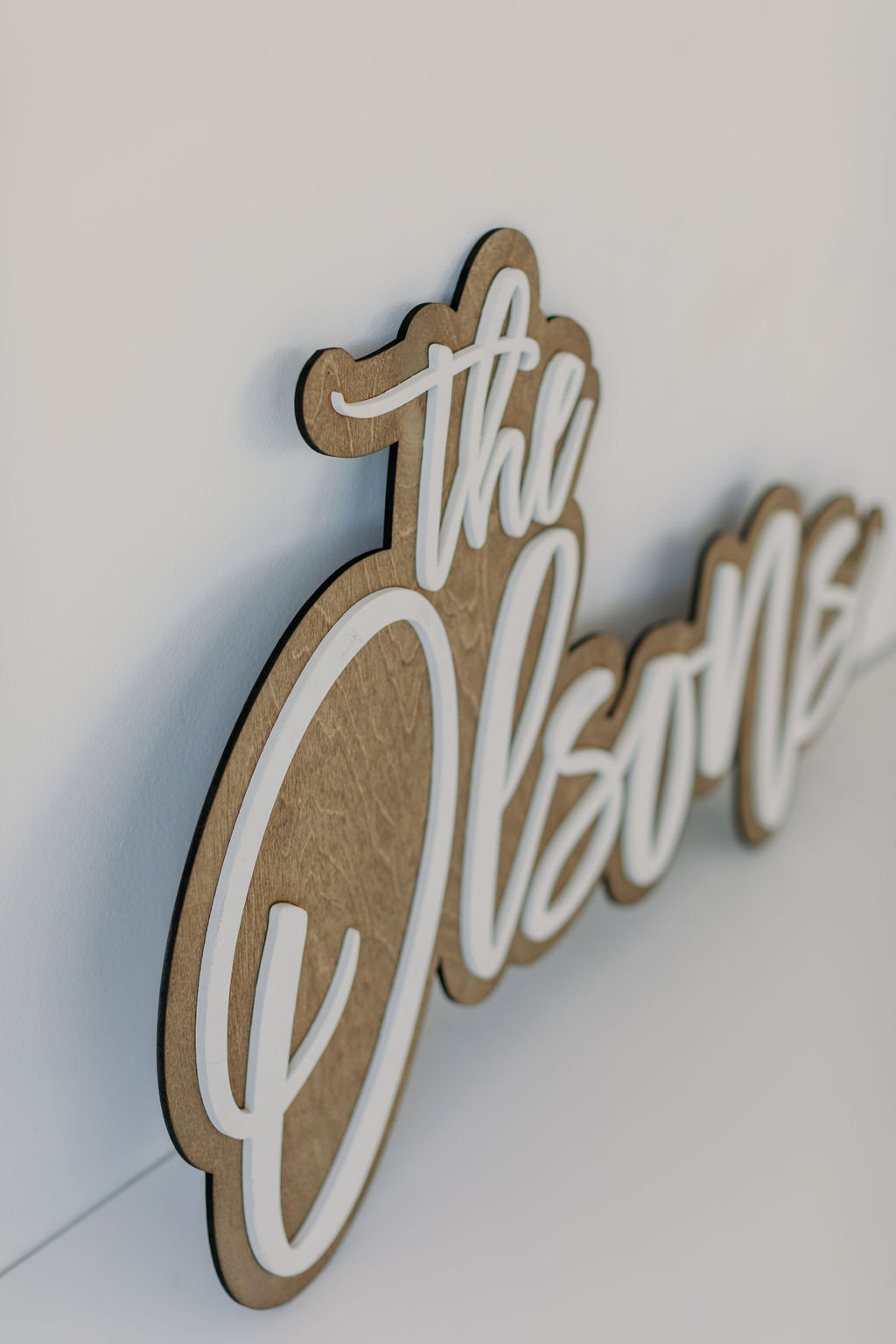 Last Name Cut Out Sign Last Name Sign 3D Wood Wedding Name - Etsy