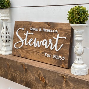 Wedding Gift, Wood Home Decor, Custom Home Decor, Gift for Couple ...