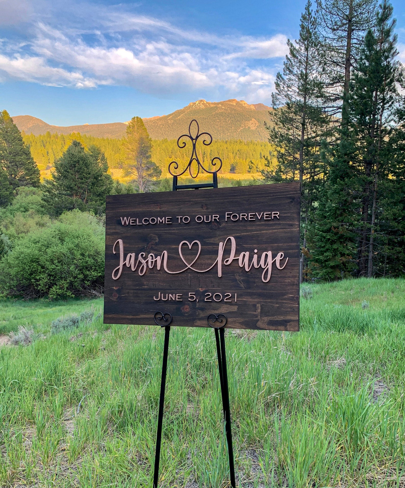 Easel Wedding Sign Easel Wedding Sign Stand Floor Easel | Etsy