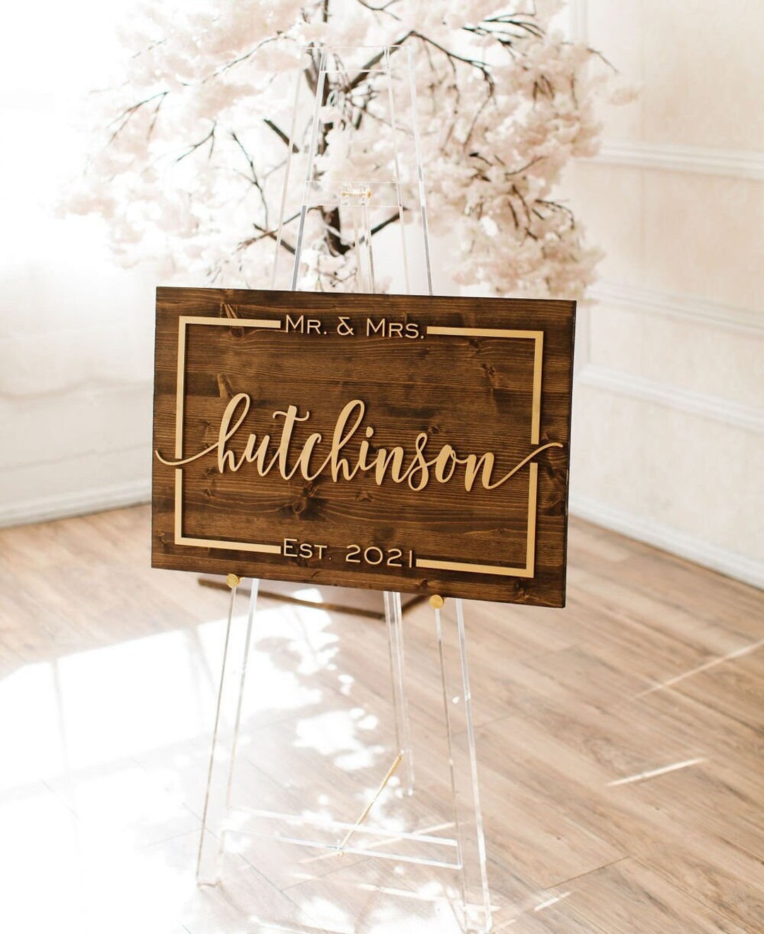 Large Last Name Sign, Wedding Sign, Wedding Welcome Sign, 3D Wedding ...