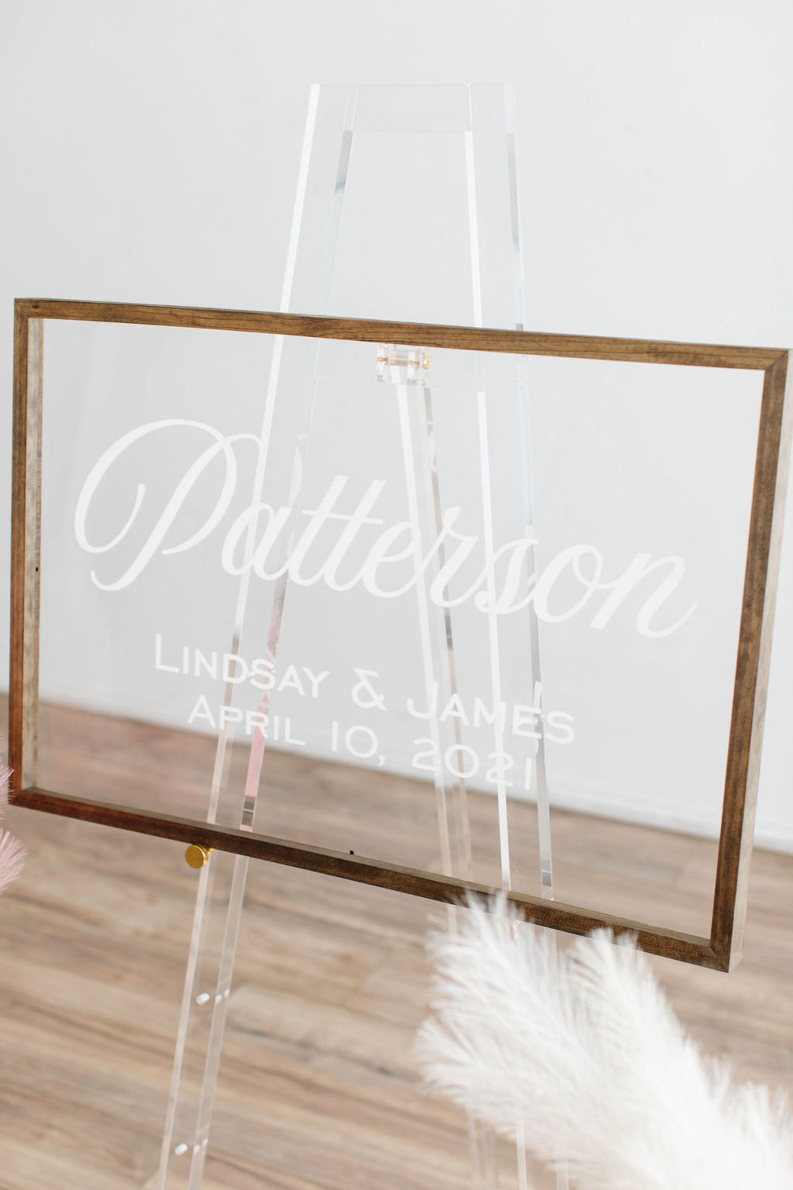 Wedding Sign Acrylic Wedding Sign Clear Acrylic Sign | Etsy