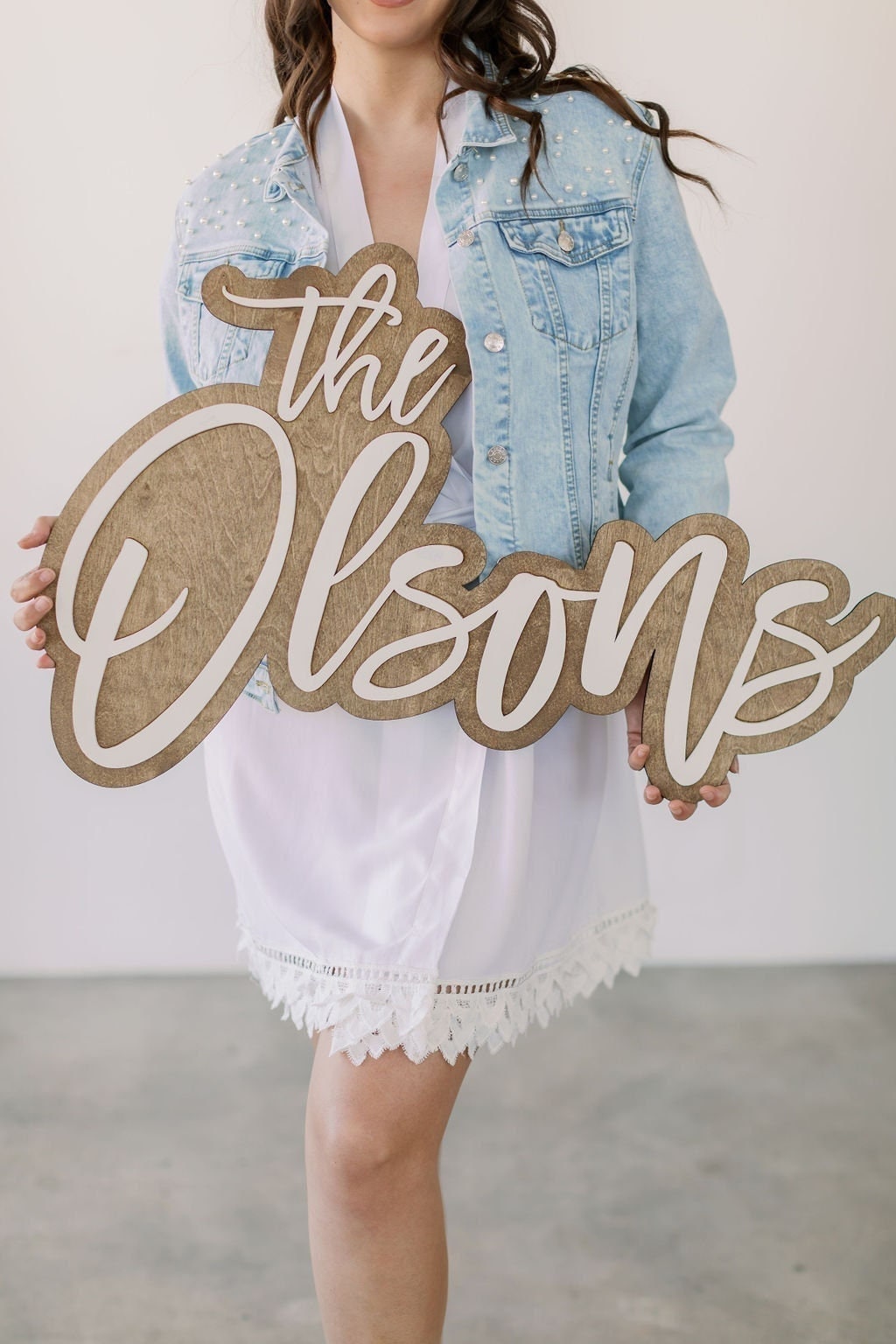 Last Name Cut Out Sign Last Name Sign 3D Wood Wedding Name - Etsy