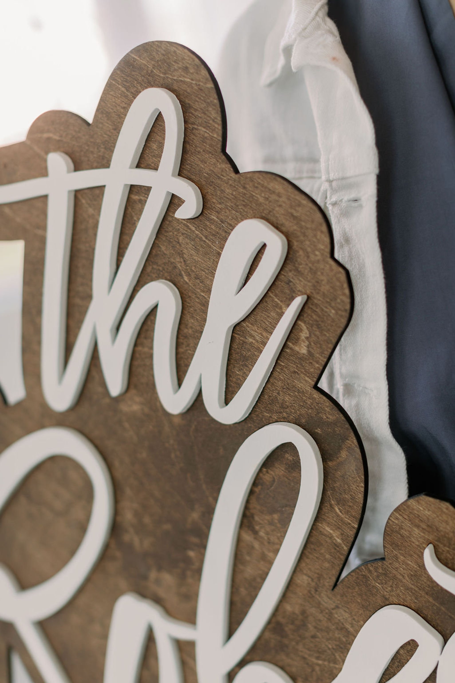 Last Name Cut Out Sign Last Name Sign 3D Wood Wedding Name - Etsy