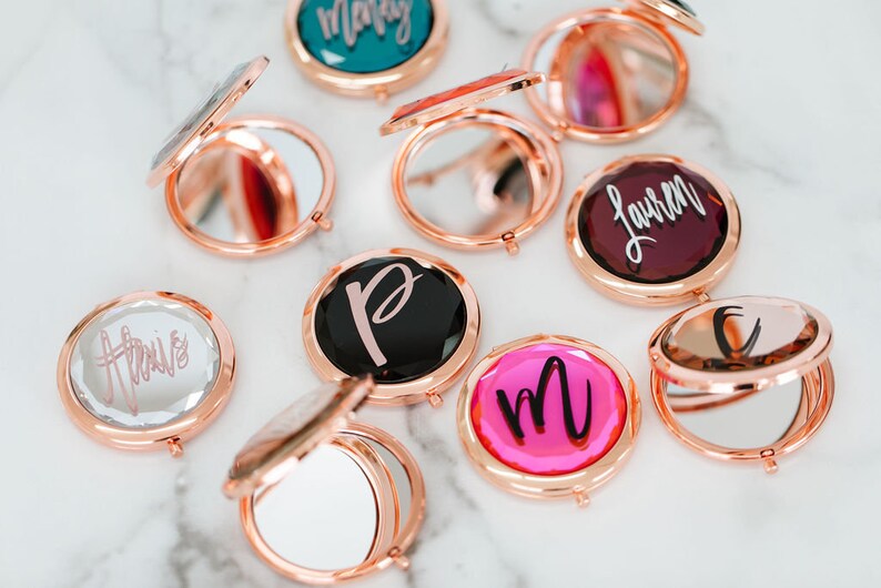 Compact Mirror Makeup Compact Personalized Compact Custom | Etsy