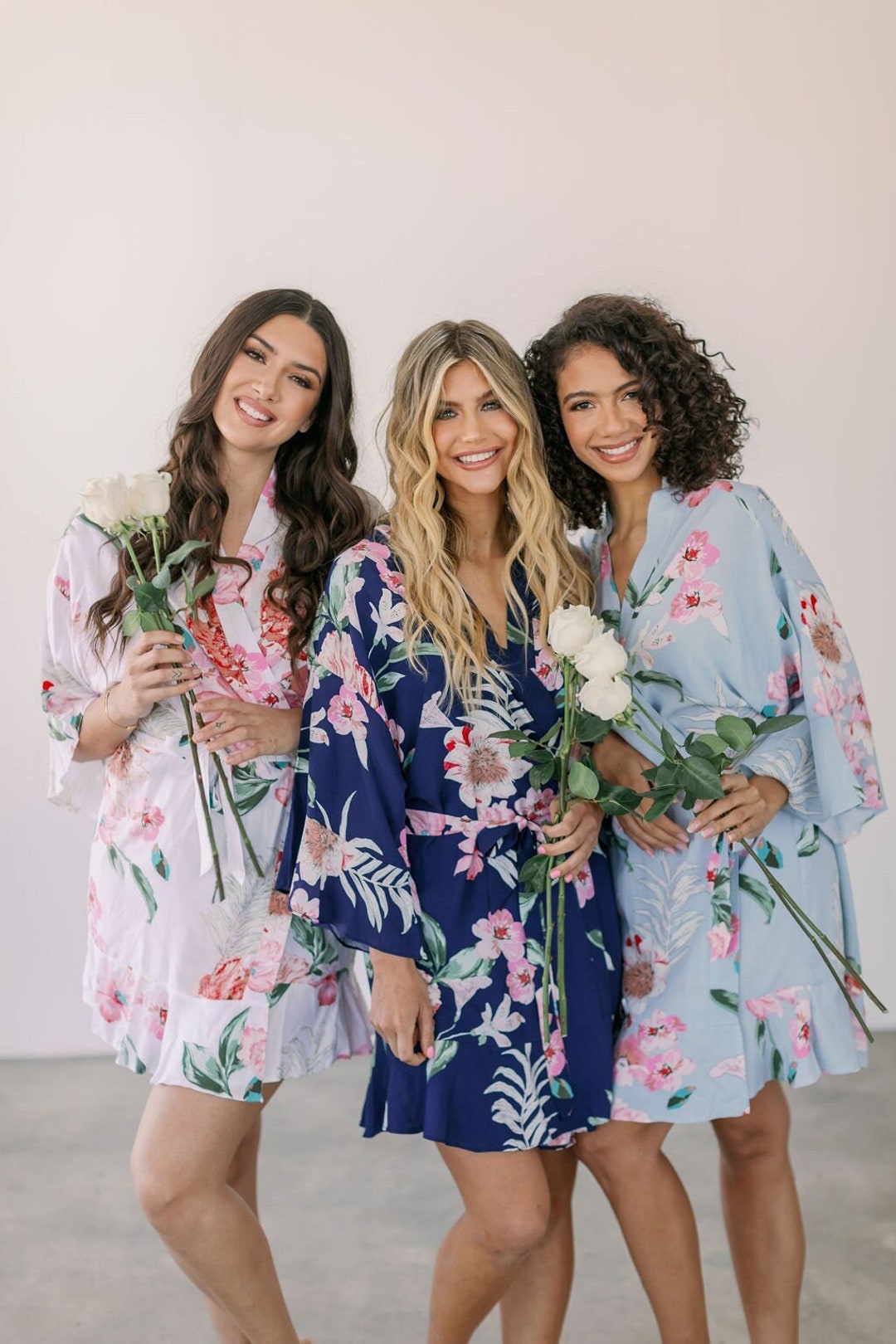 Floral Ruffle Robes Floral Robes Bridesmaid Robes Robes for Bridesmaids ...