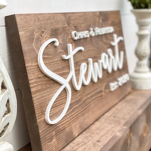 Wedding Gift, Wood Home Decor, Custom Home Decor, Gift for Couple ...