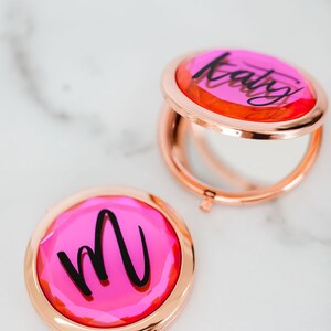 Compact Mirror Makeup Compact Personalized Compact Custom - Etsy