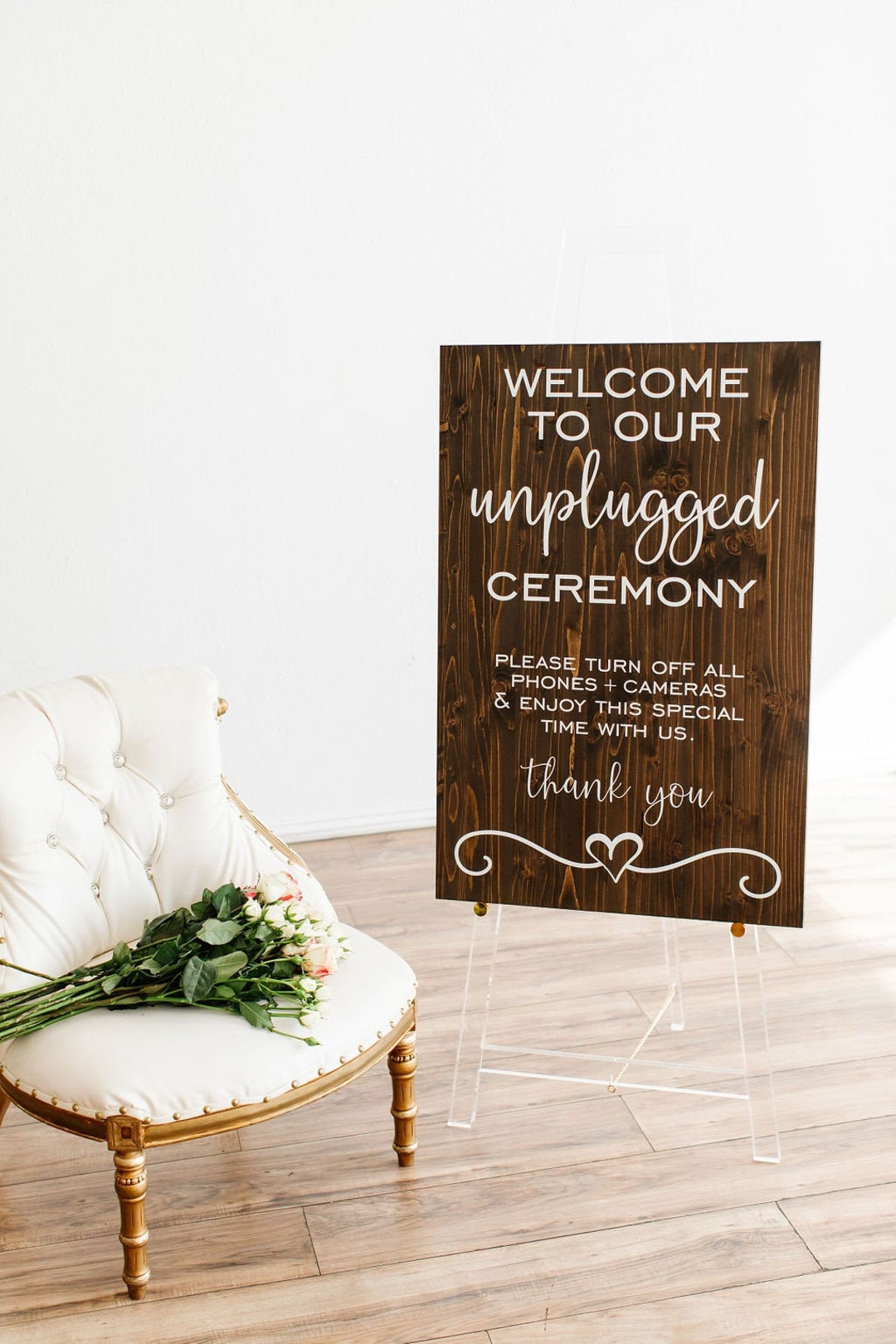 Unplugged Wedding Sign, Unplugged Ceremony Sign, Wedding Sign, Wedding ...