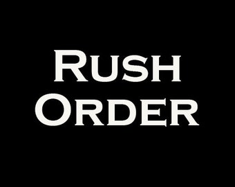 Rush Order Fee - Etsy