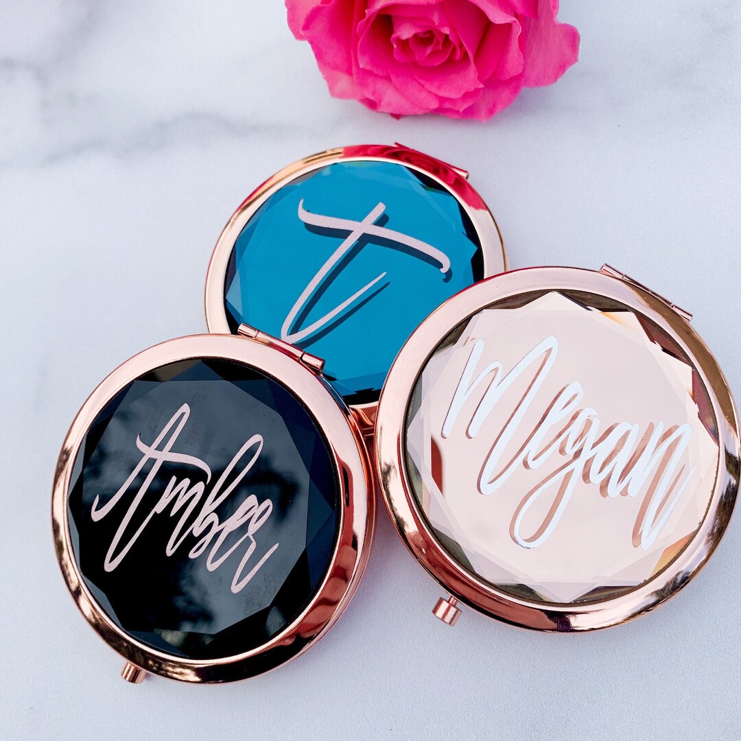 Compact Mirror Makeup Compact Personalized Compact Custom - Etsy