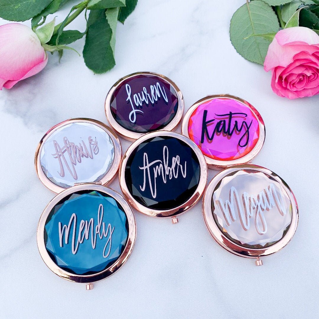 Compact Mirror, Makeup Compact, Personalized Compact, Custom Compact ...