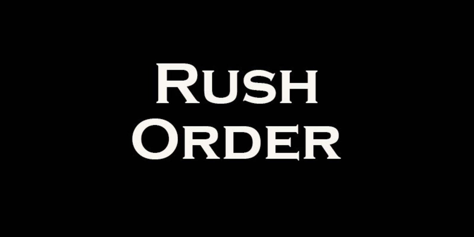 Rush Order Fee - Etsy